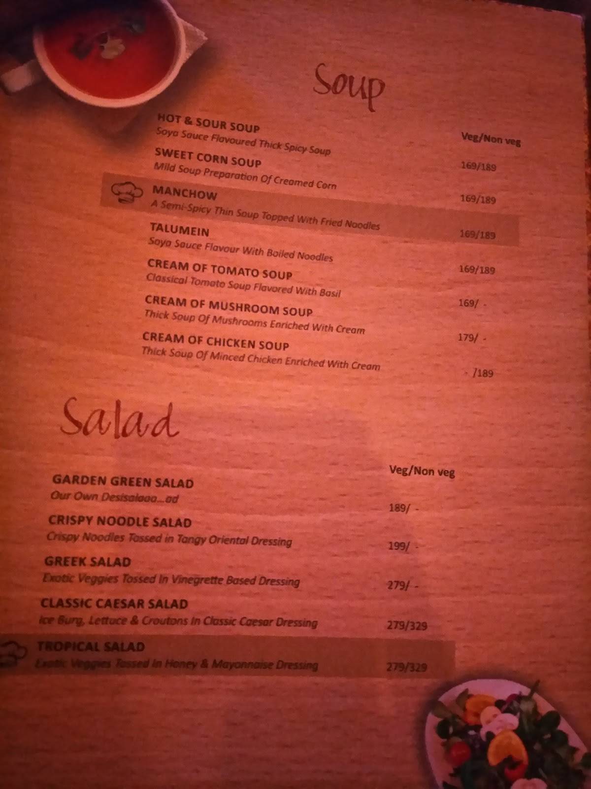 Menu at The Salt Cafe Kitchen & Bar, New Delhi