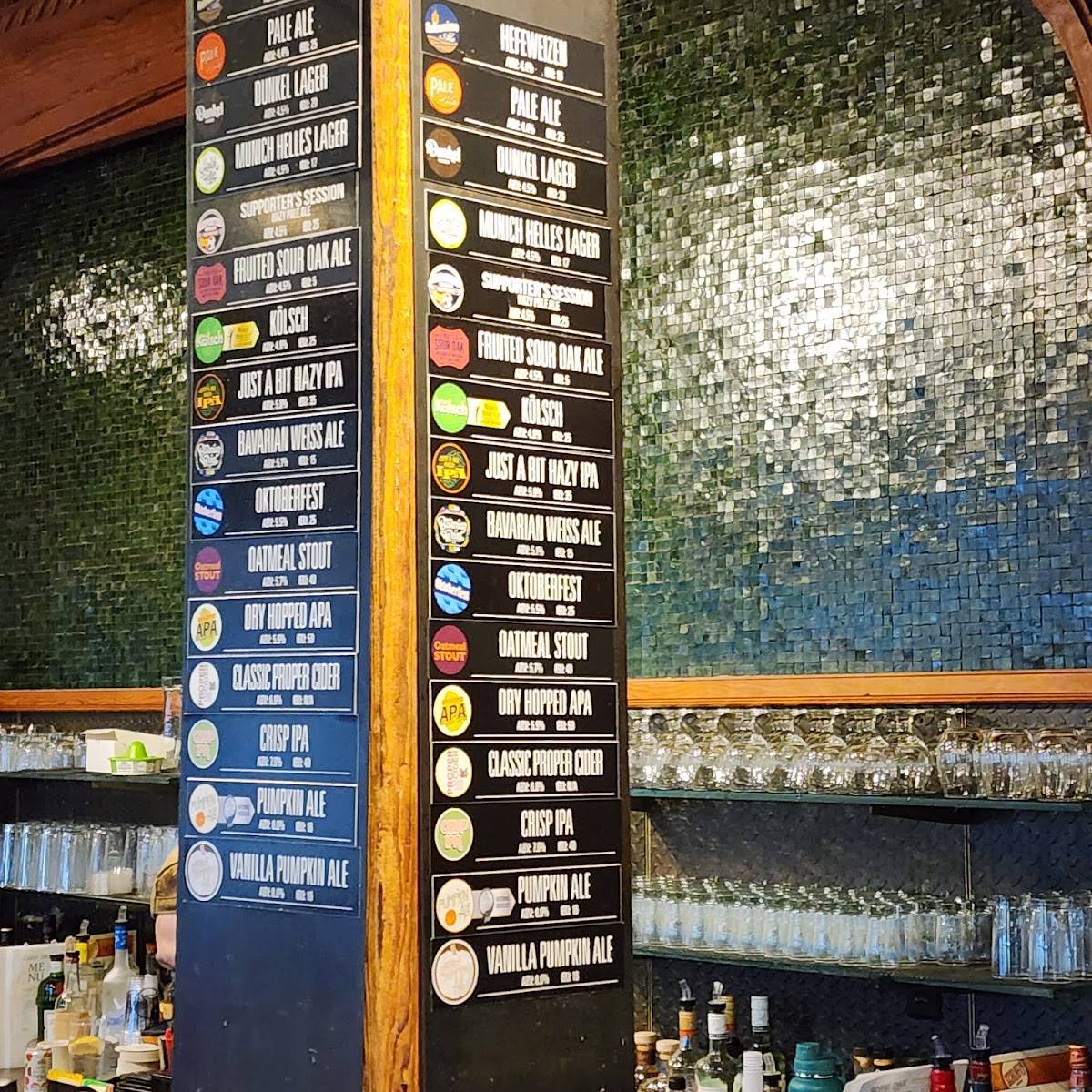 Menu at The Schlafly Tap Room restaurant, St. Louis, Locust St