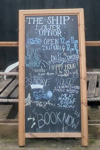 Menu at The Ship Tavern pub & bar, Rochester, Upnor Rd