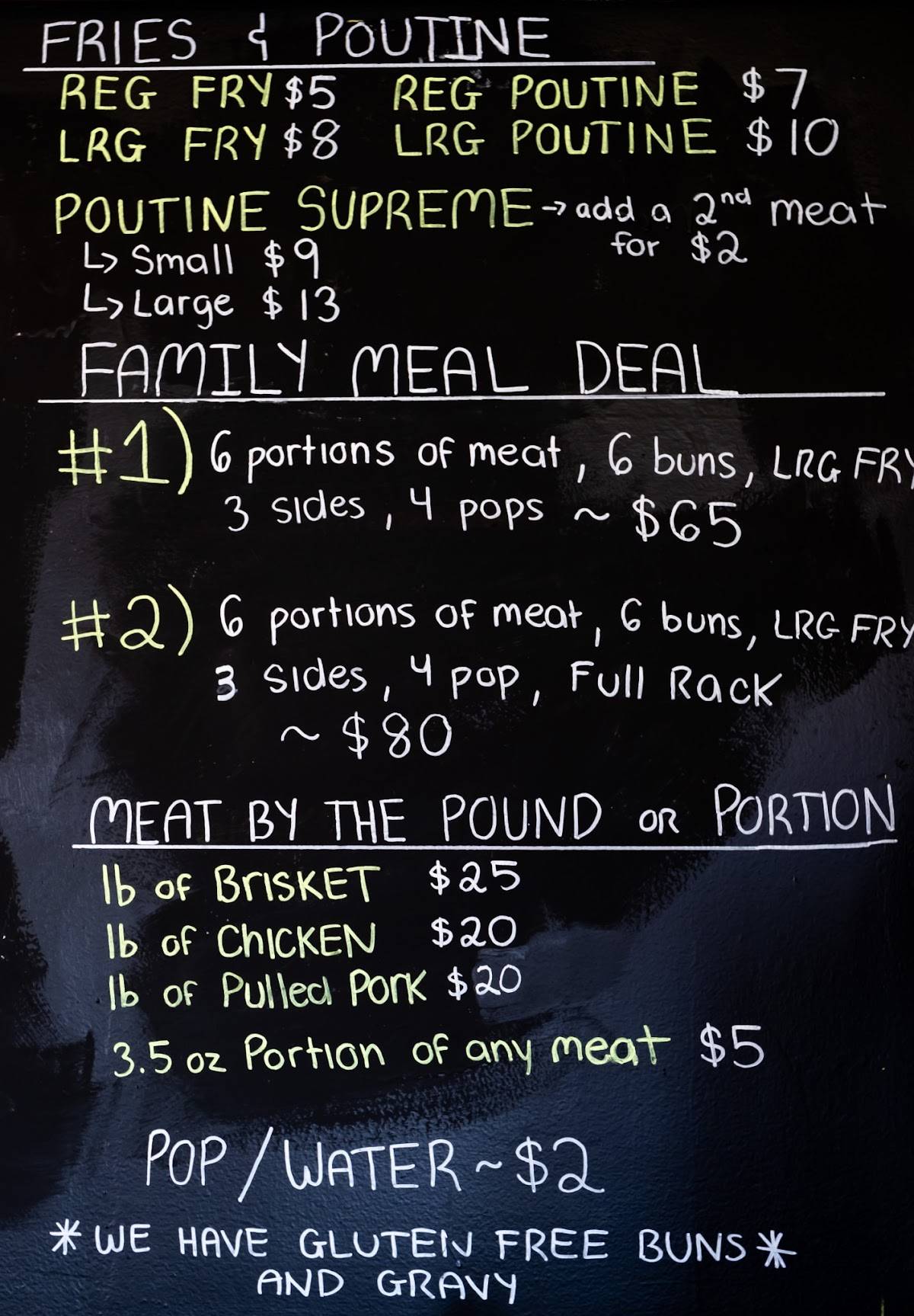 Menu at The Smokin Caboose Barbeque, Saint Thomas