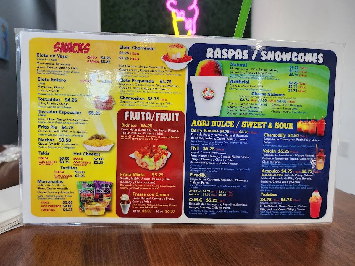 Menu at The Snack Stand & More pub & bar, Olmito