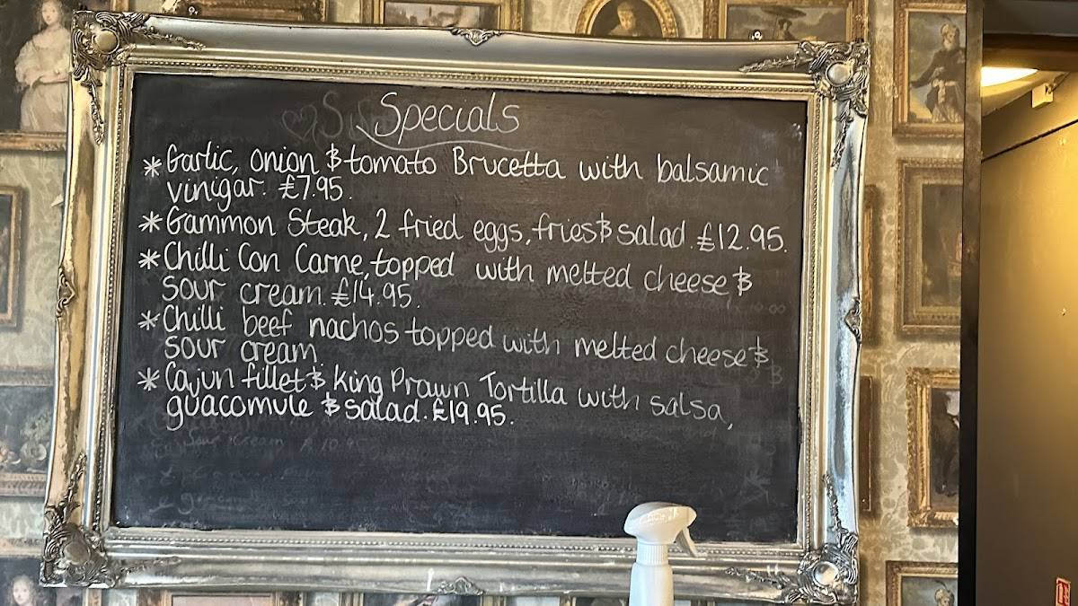 Menu at The Stables restaurant, Billingham