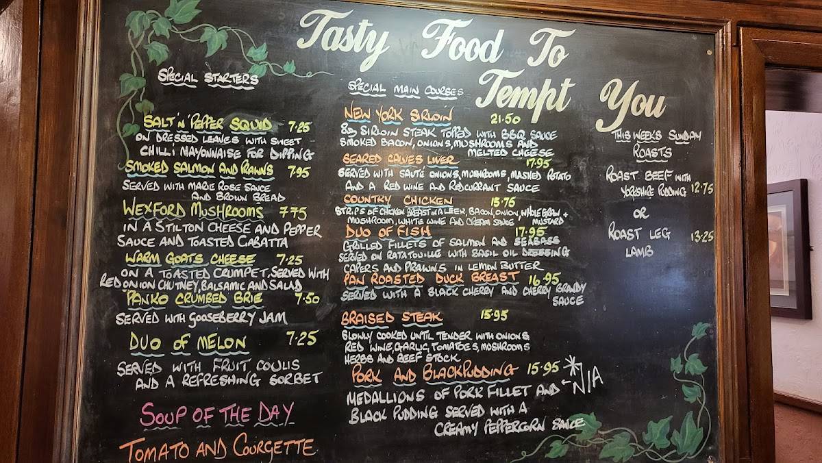Menu at The Star Inn pub & bar, St Helens, 11 Church Rd