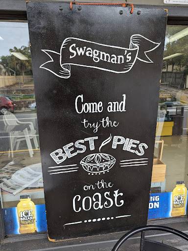Menu at The Swagman's Pie Sensations restaurant, Nambour