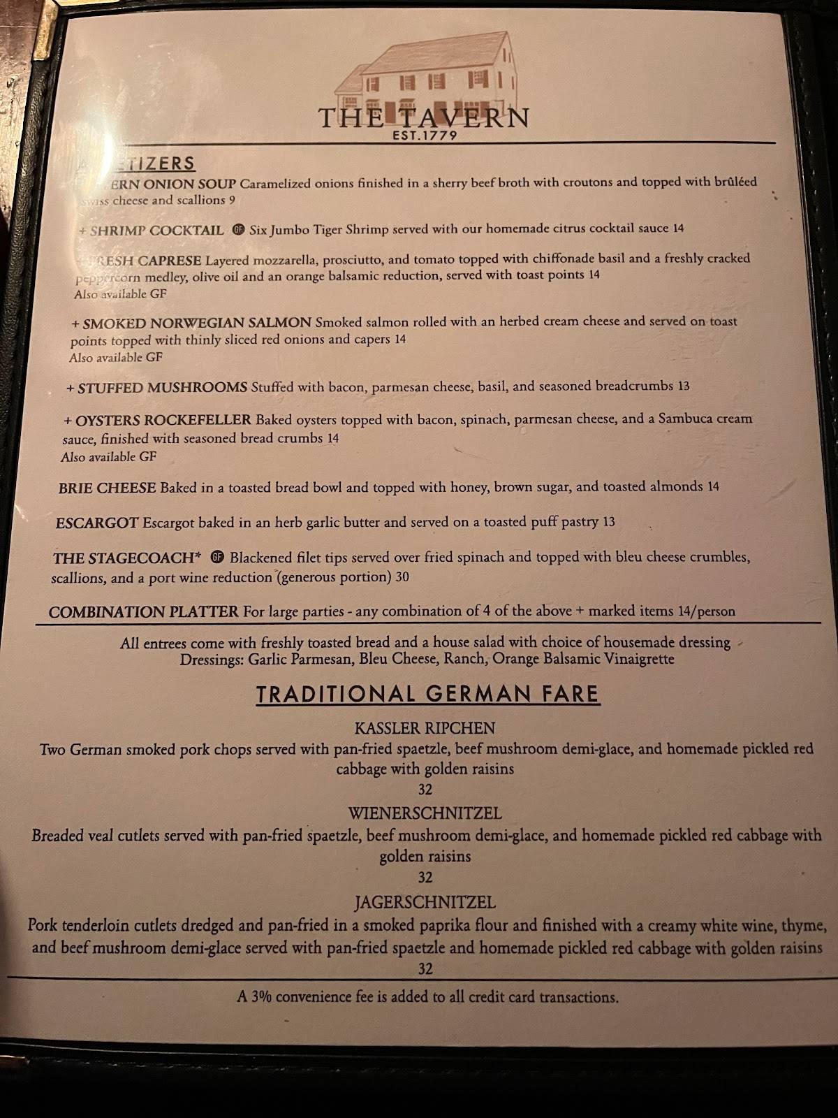 Menu at The Tavern pub & bar, Abingdon
