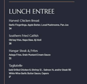 Menu at The Tillery Restaurant & Bar, Owings Mills
