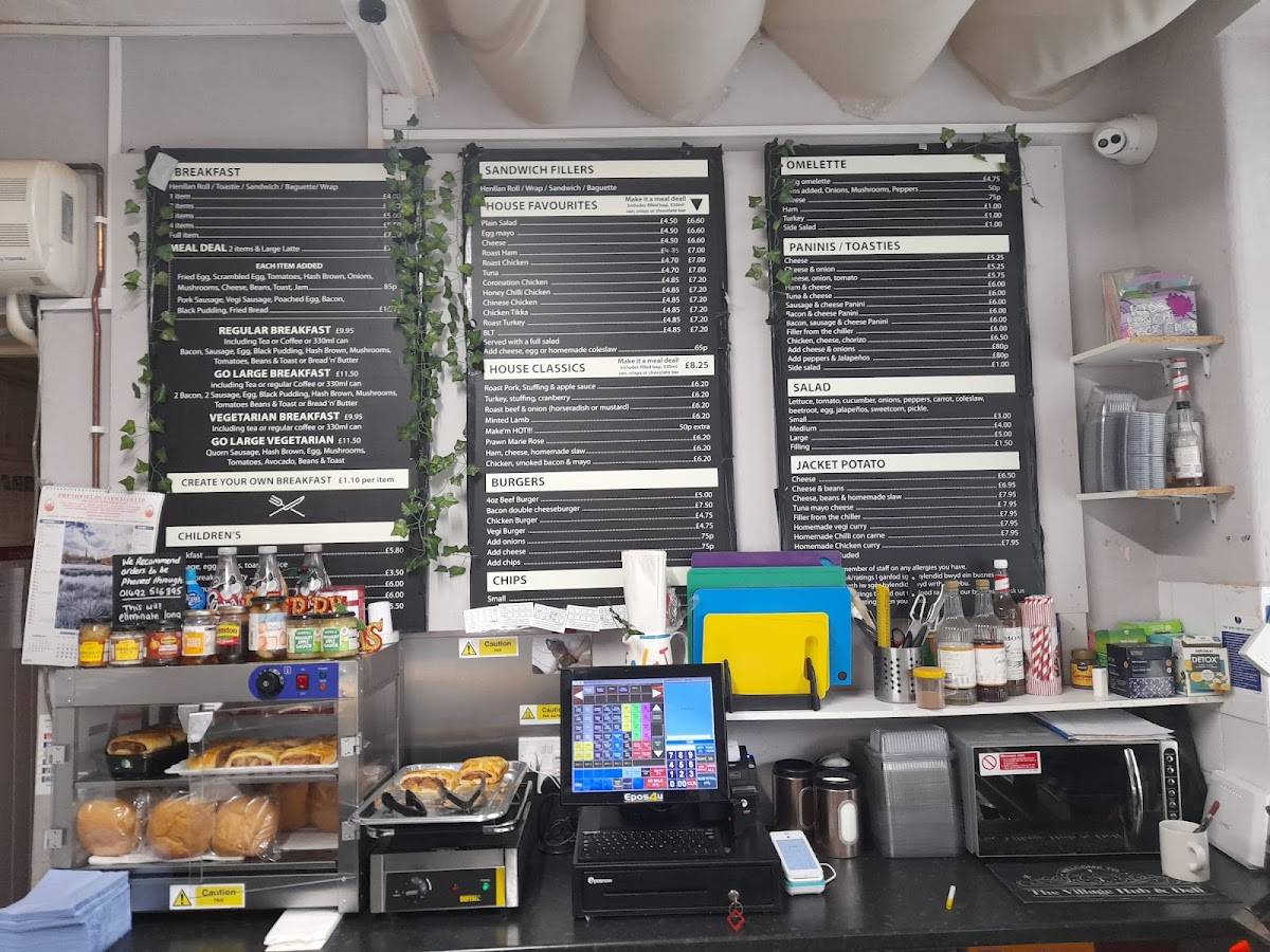 Menu at The Village Hub & Deli cafe, Old Colwyn