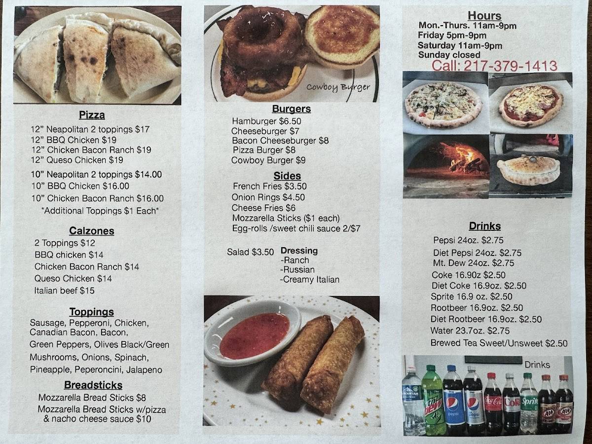 Menu at The Wildfire Pizza & Grill BBQ, Buckley