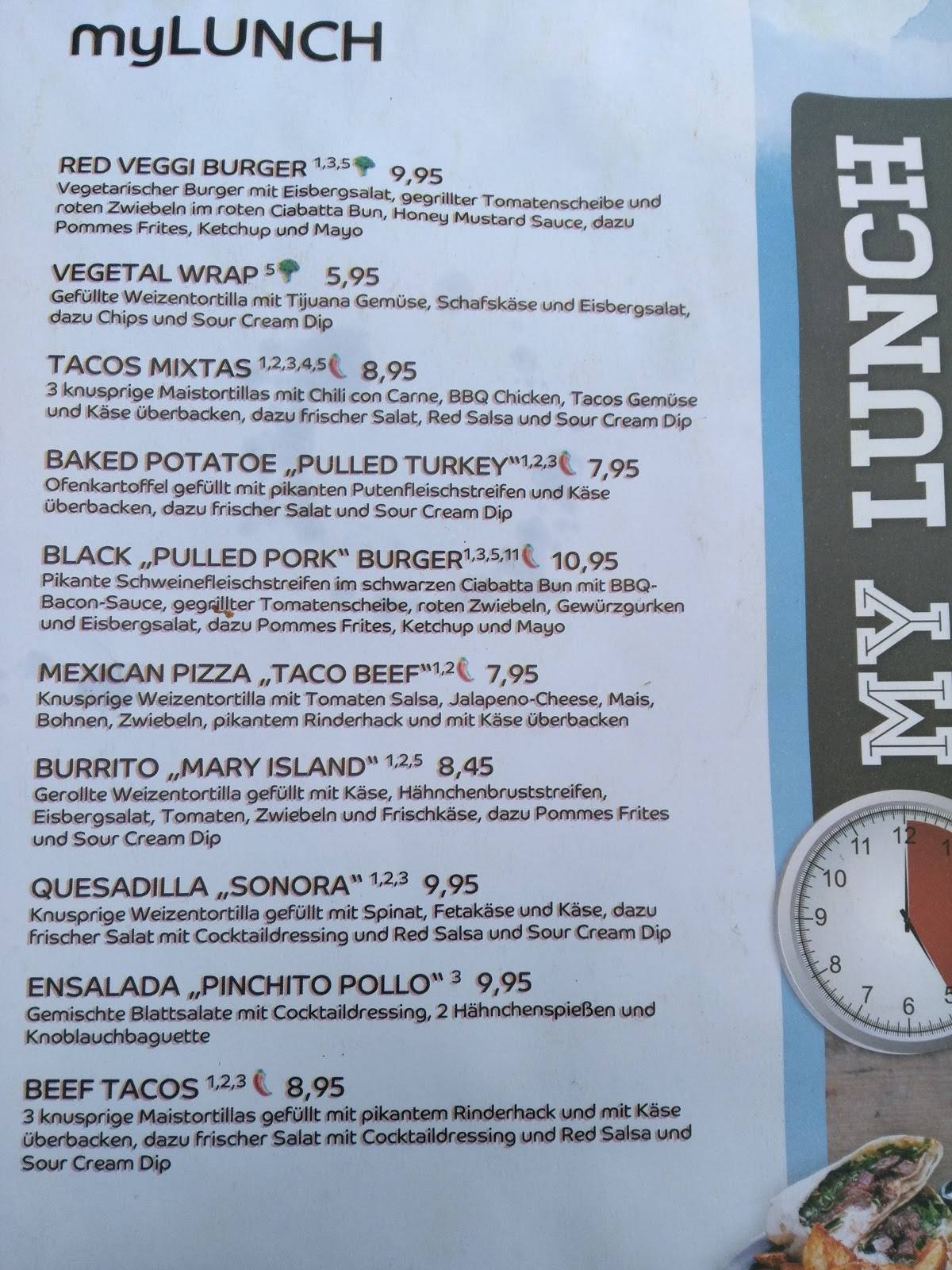 Speisekarte von Tijuana Aachen pub & Bar, Aachen, Markt 45-47