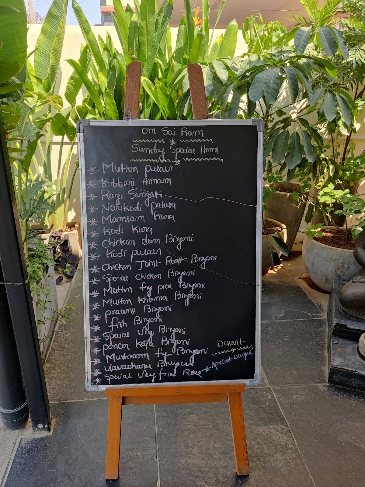 Menu at Tilak's Kitchen, Hyderabad