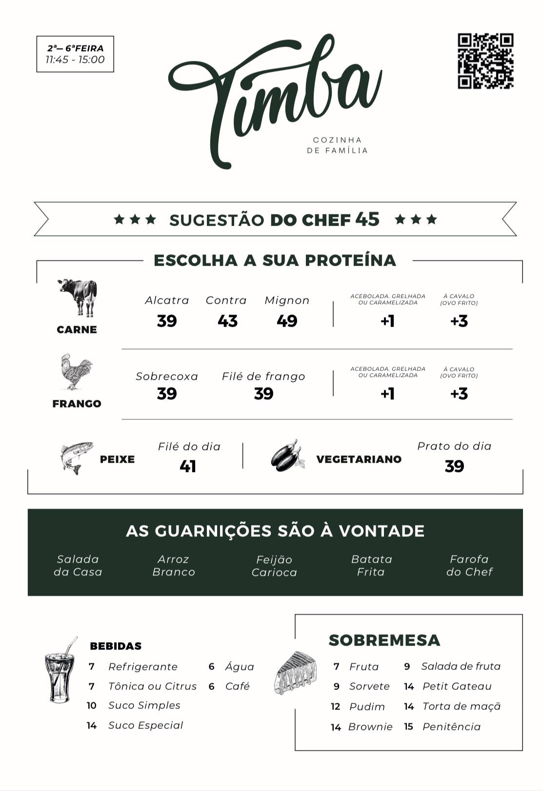 Menu em Timba Cozinha de Familia restaurante, São Paulo, R. Joerg Bruder