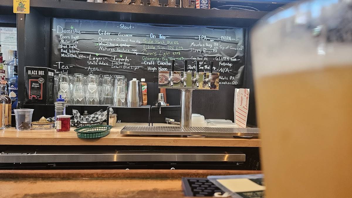 Menu at Toad's Burger Bar, Poultney