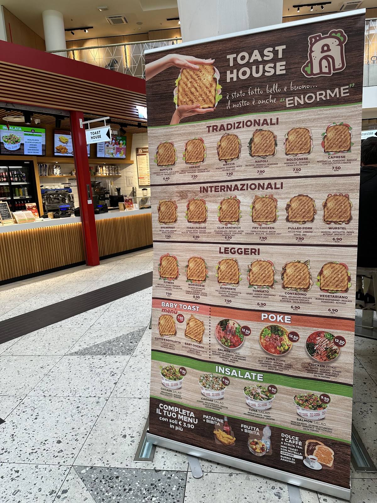 Menu da Toast House ristorante, Napoli