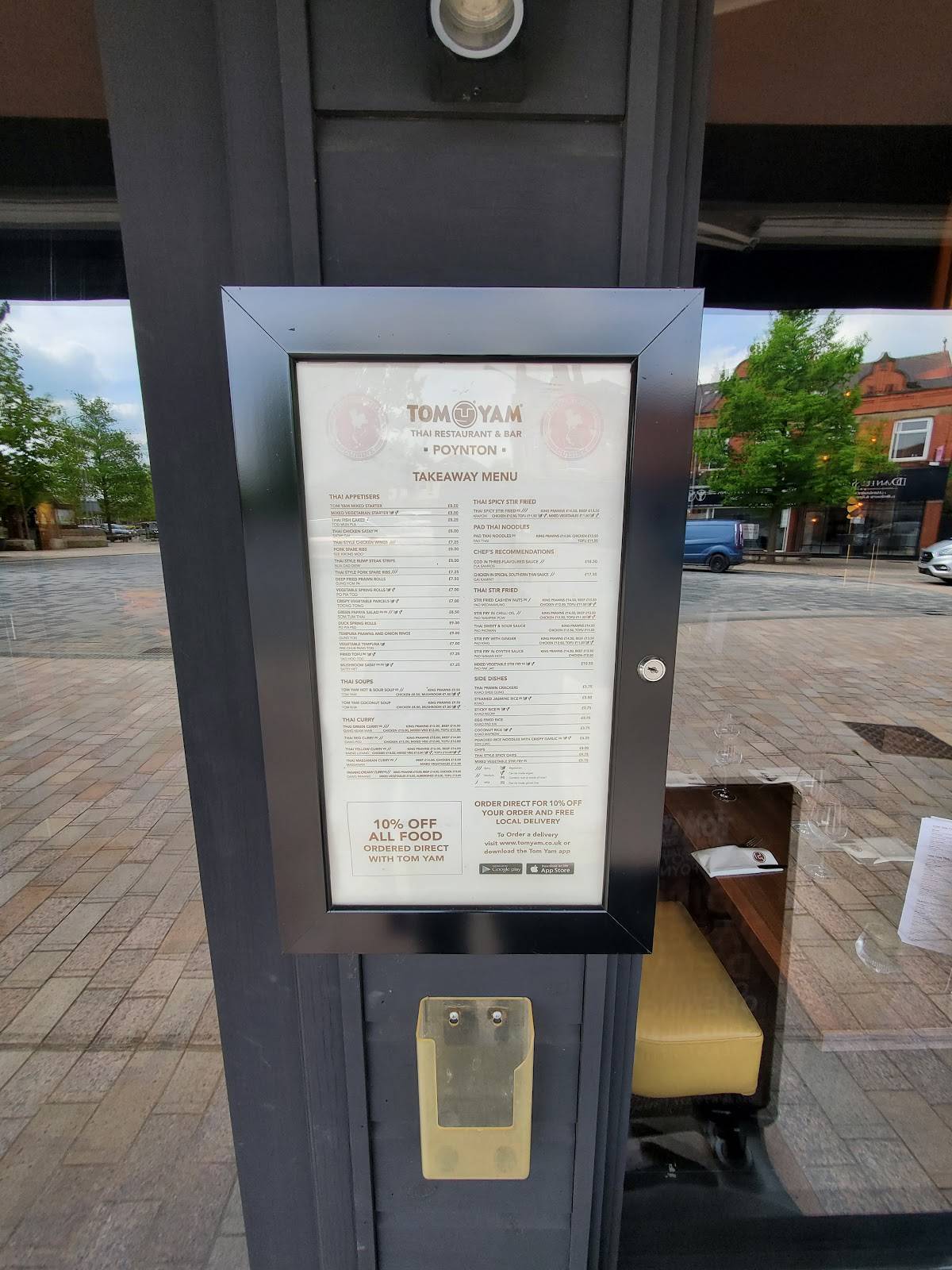 Menu at Tom Yam pub & bar, Poynton