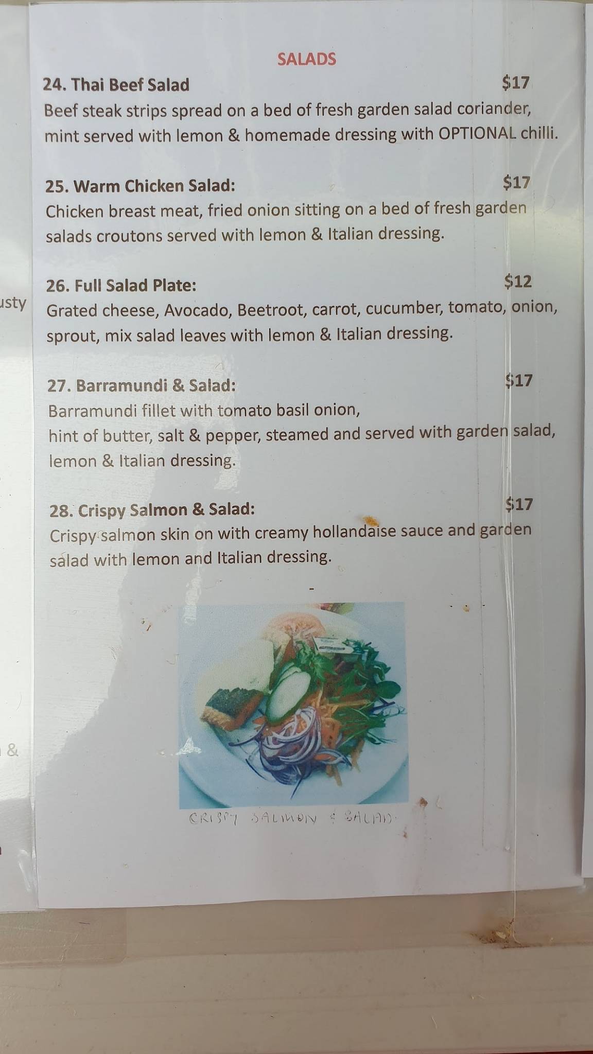 Menu at Tomato Lake Cafe, Kewdale