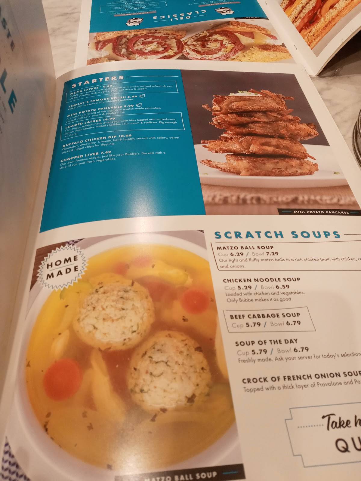 Menu at TooJay’s Deli • Bakery • Restaurant, The Villages, Canal St