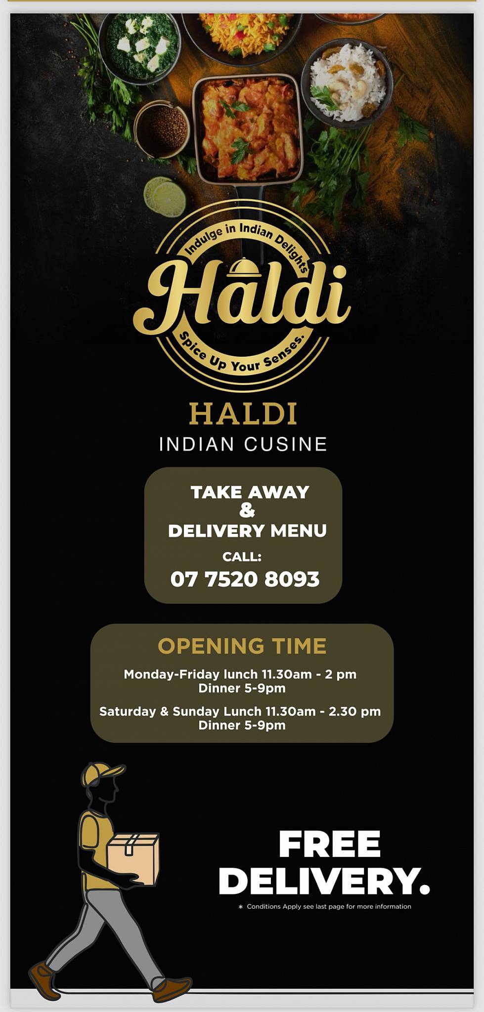Carta de HALDI Indian restaurant, North Toowoomba