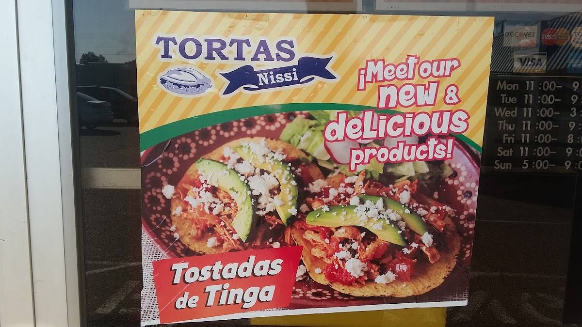 Menu at Tortas Nissi - Mexican Sandwiches restaurant, Bellmead