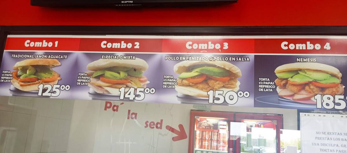 Carta del restaurante Tortas Parra Las Torres, Ciudad Juarez, Av del ...