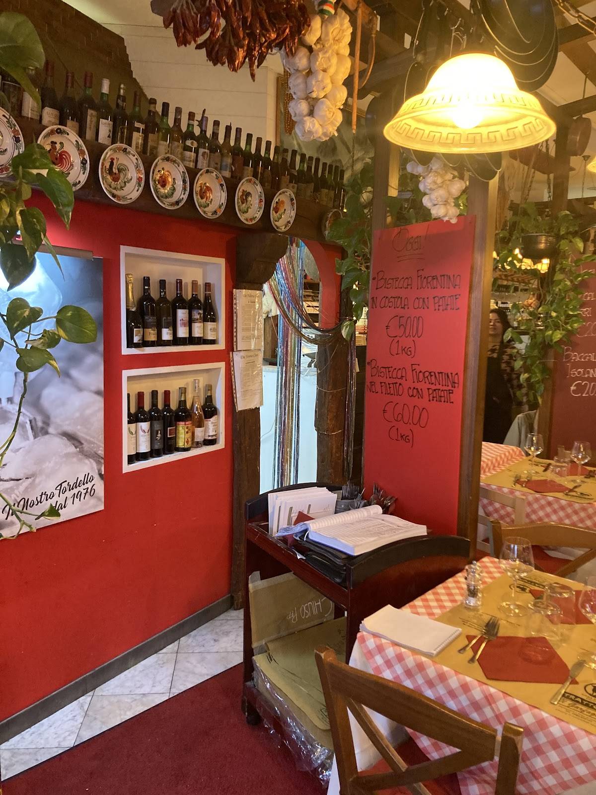 Menu at Trattoria da Nonna Clara restaurant, Lucca