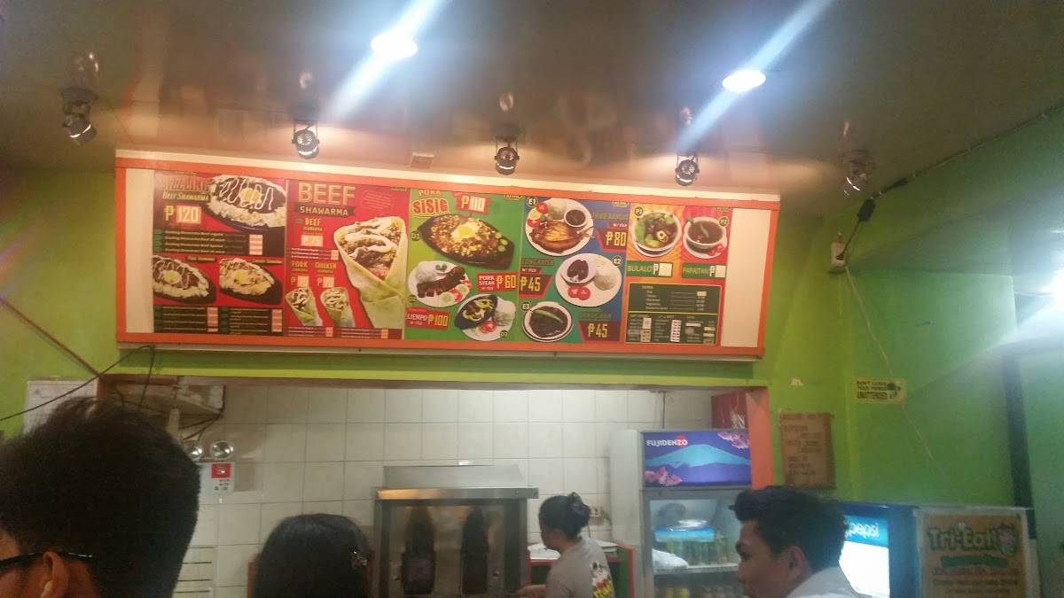 Menu at Tri Mo Shawarma Co. restaurant, Quezon City