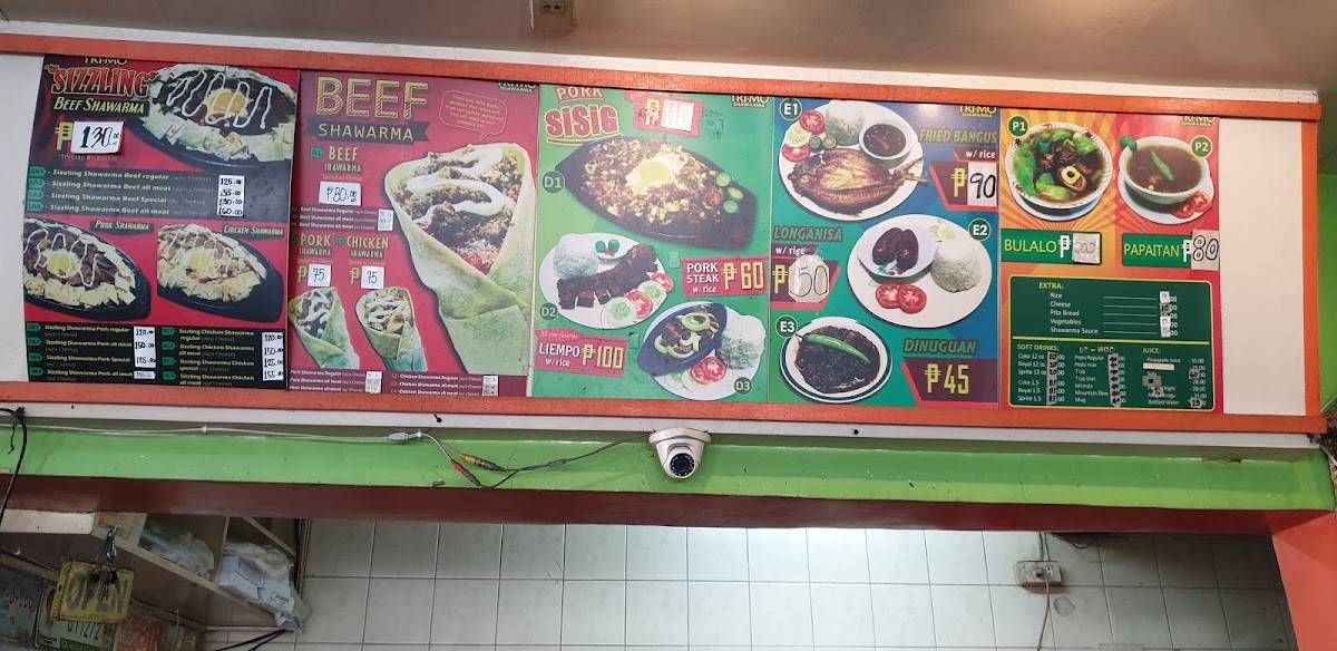 Menu at Tri Mo Shawarma Co. restaurant, Quezon City
