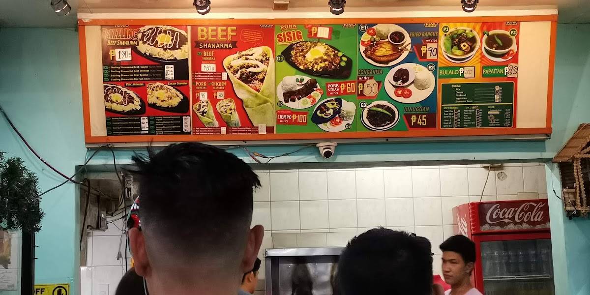 Menu at Tri Mo Shawarma Co. restaurant, Quezon City