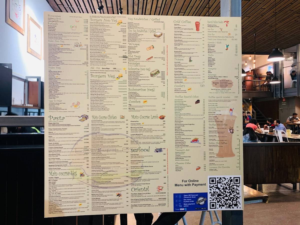Menu at Truffles, Bengaluru, Apex Building 93/A Ground Floor