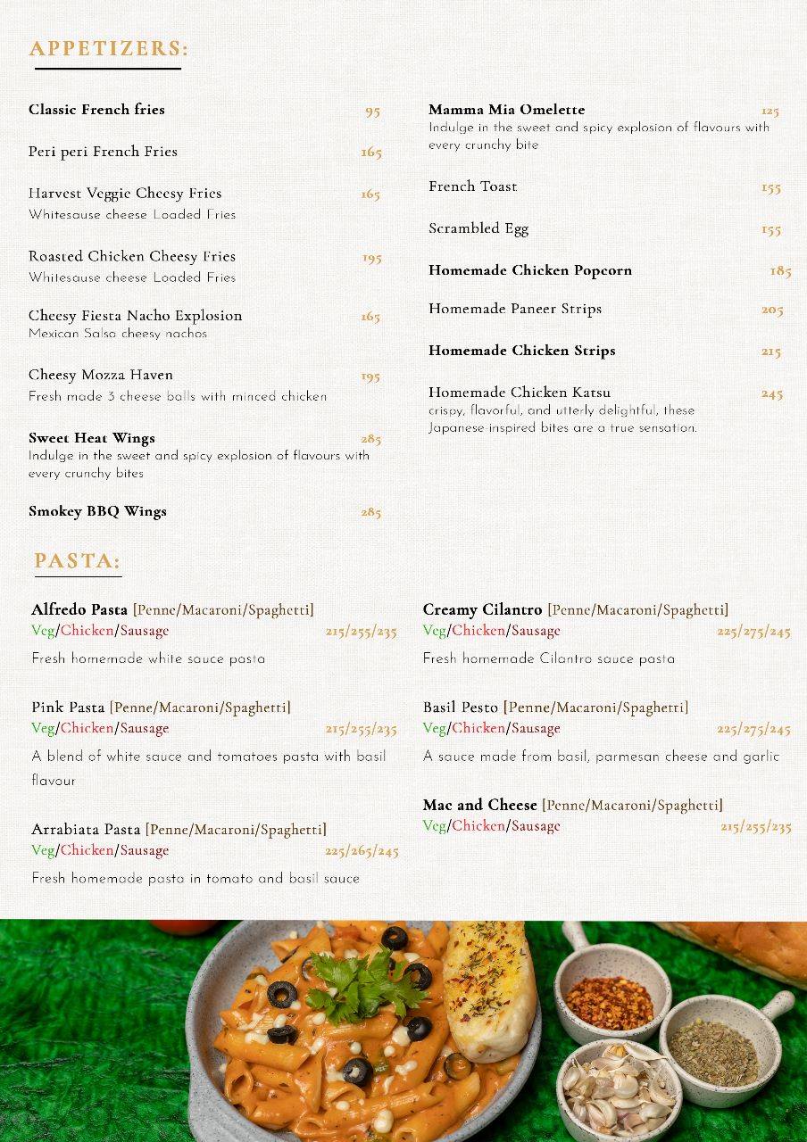 Menu at Tummy Tales, Chennai, 5&6 VMR Squares