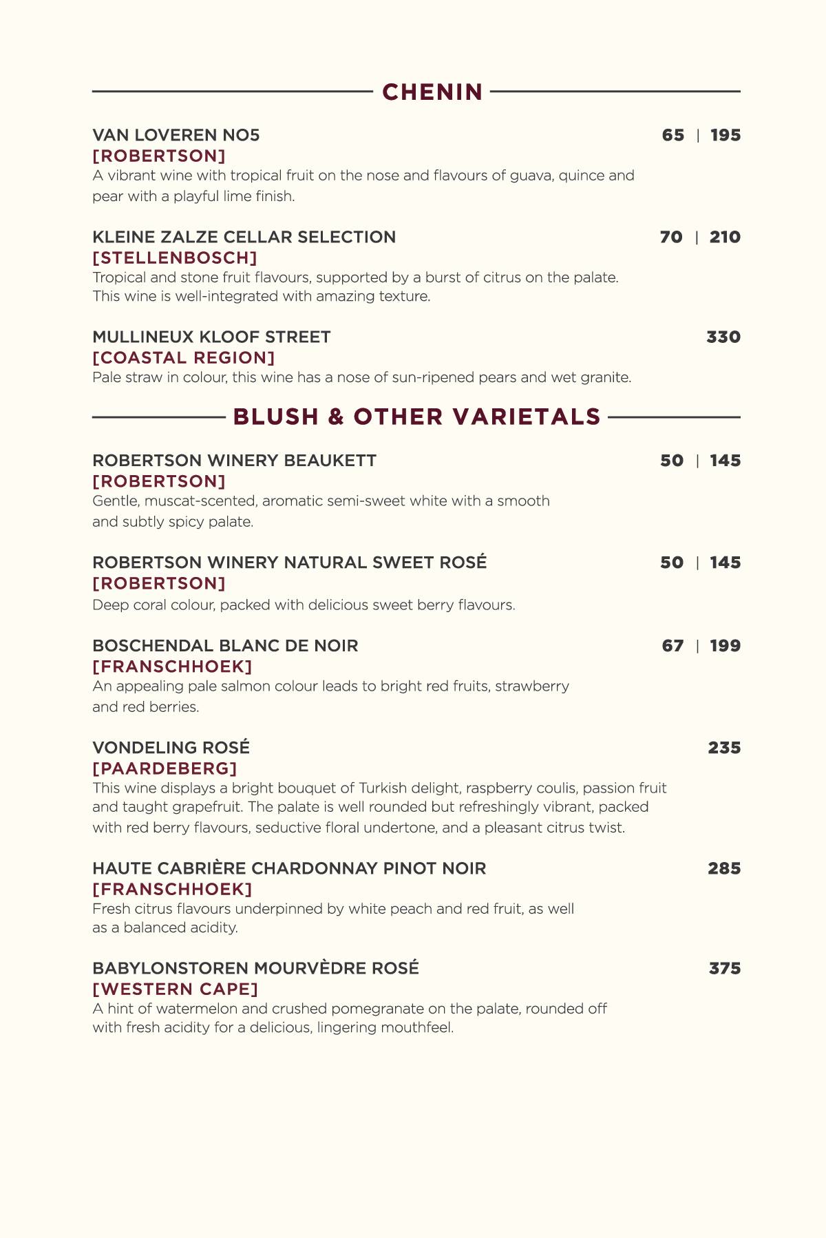 Menu at Turn ŉ Tender Steakhouse, Pretoria, Shop 31