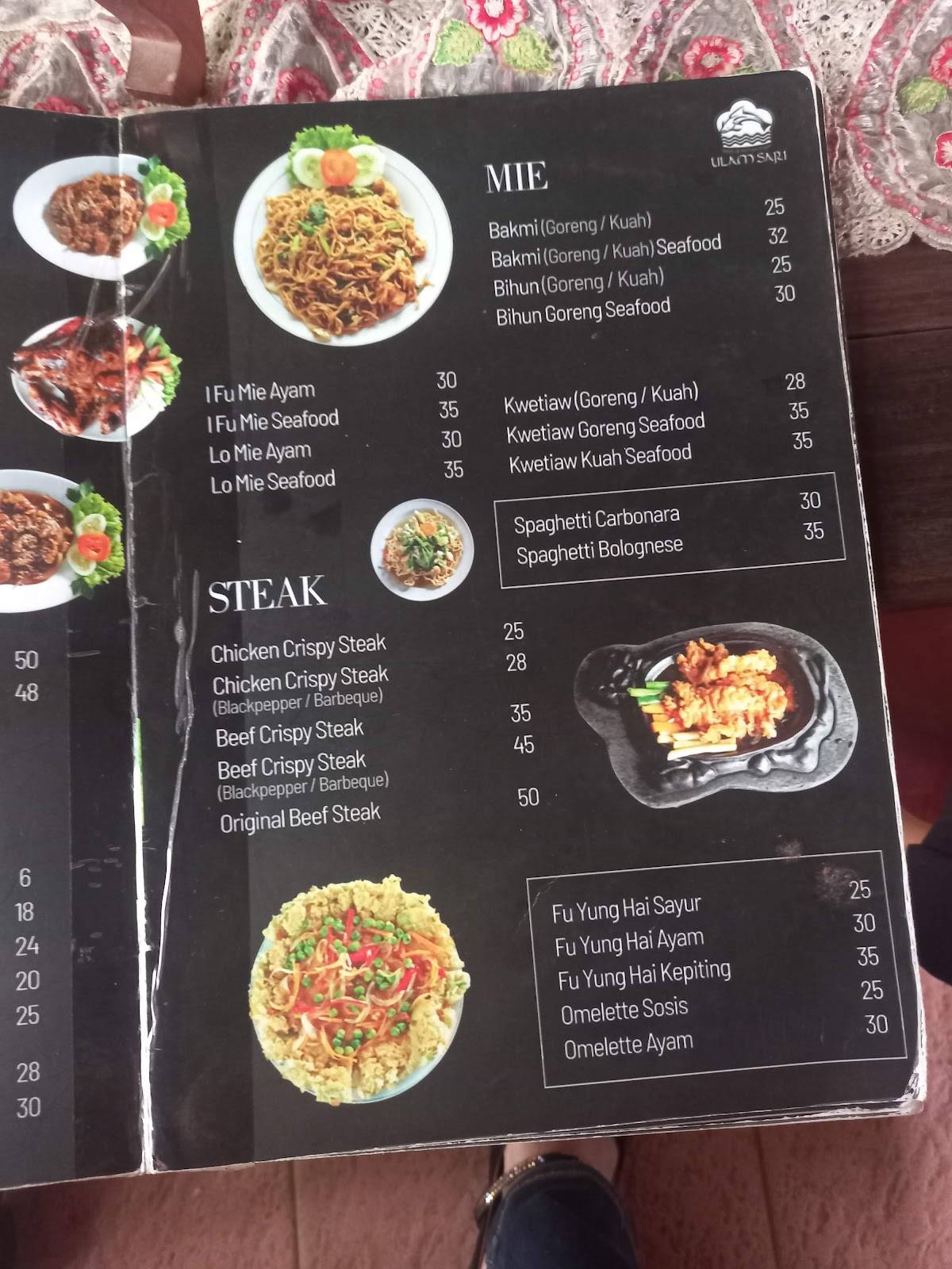 Carta del restaurante Ulam Sari Resto & Pemancingan, Kudus