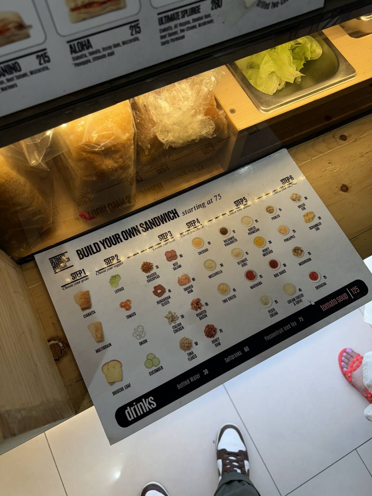 Menu at Ultimate Sandwich Station, Cebu City, ayala center cebu