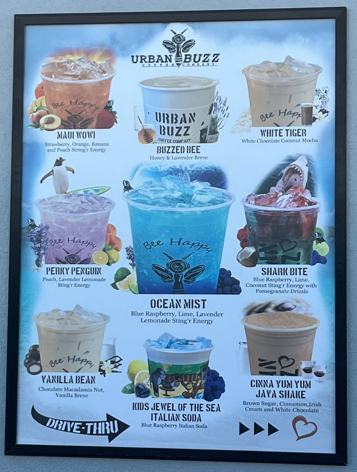 Menu at Urban Buzz Coffee, Estero