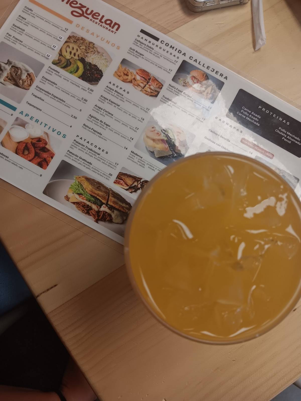 Menu at VENEZUELAN RESTAURANT, Richardson