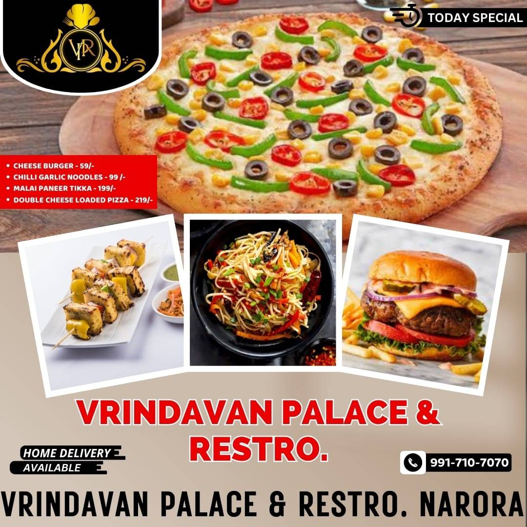 Menu at VRINDAVAN PALACE AND RESTAURANT, Narora