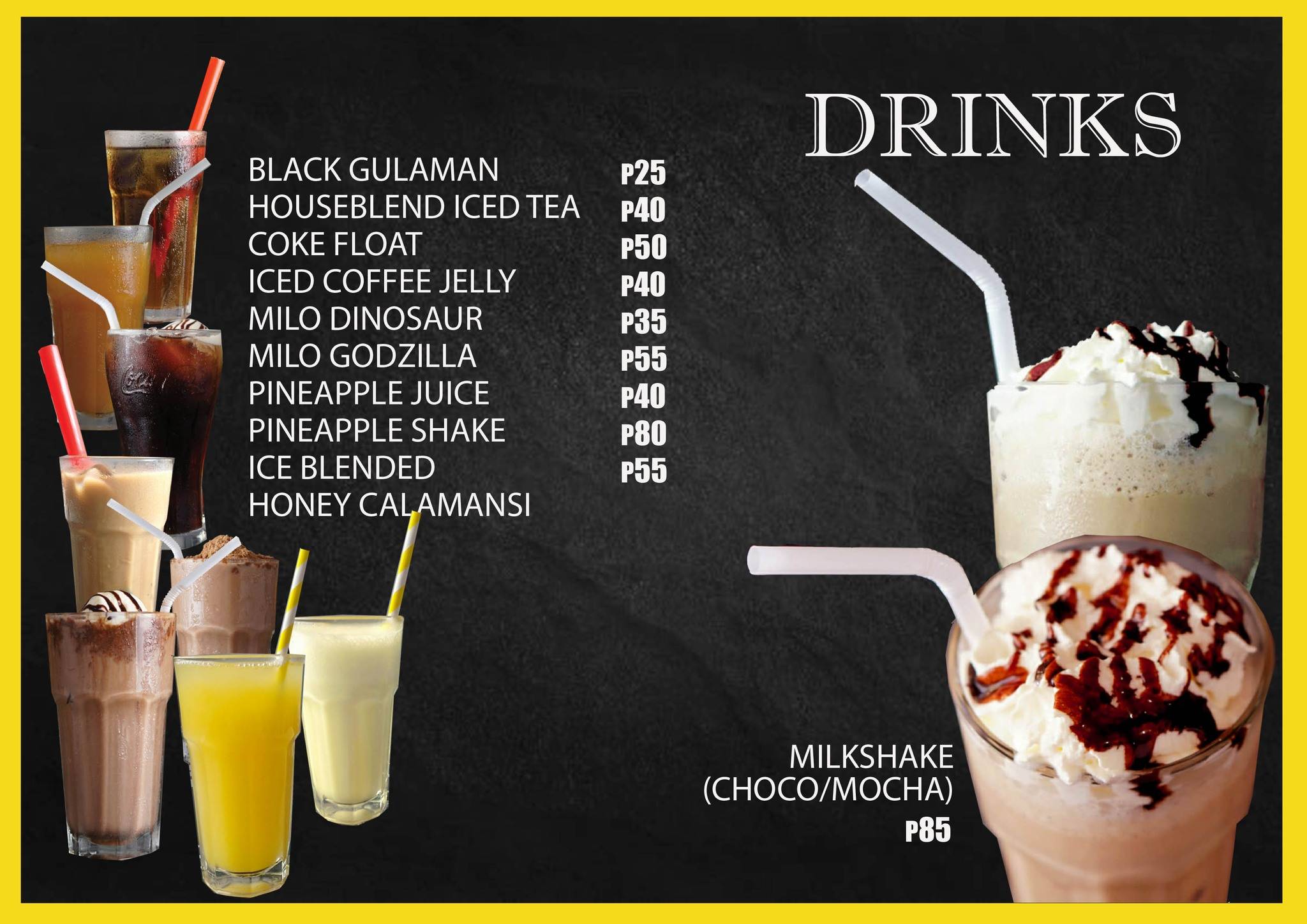 Menu at LEG Room restaurant, Valenzuela