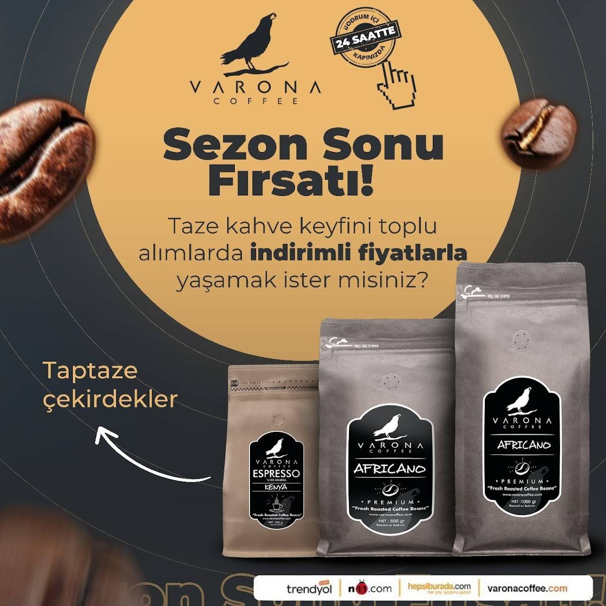 Carta de Varona Coffee Roastery, Bodrum