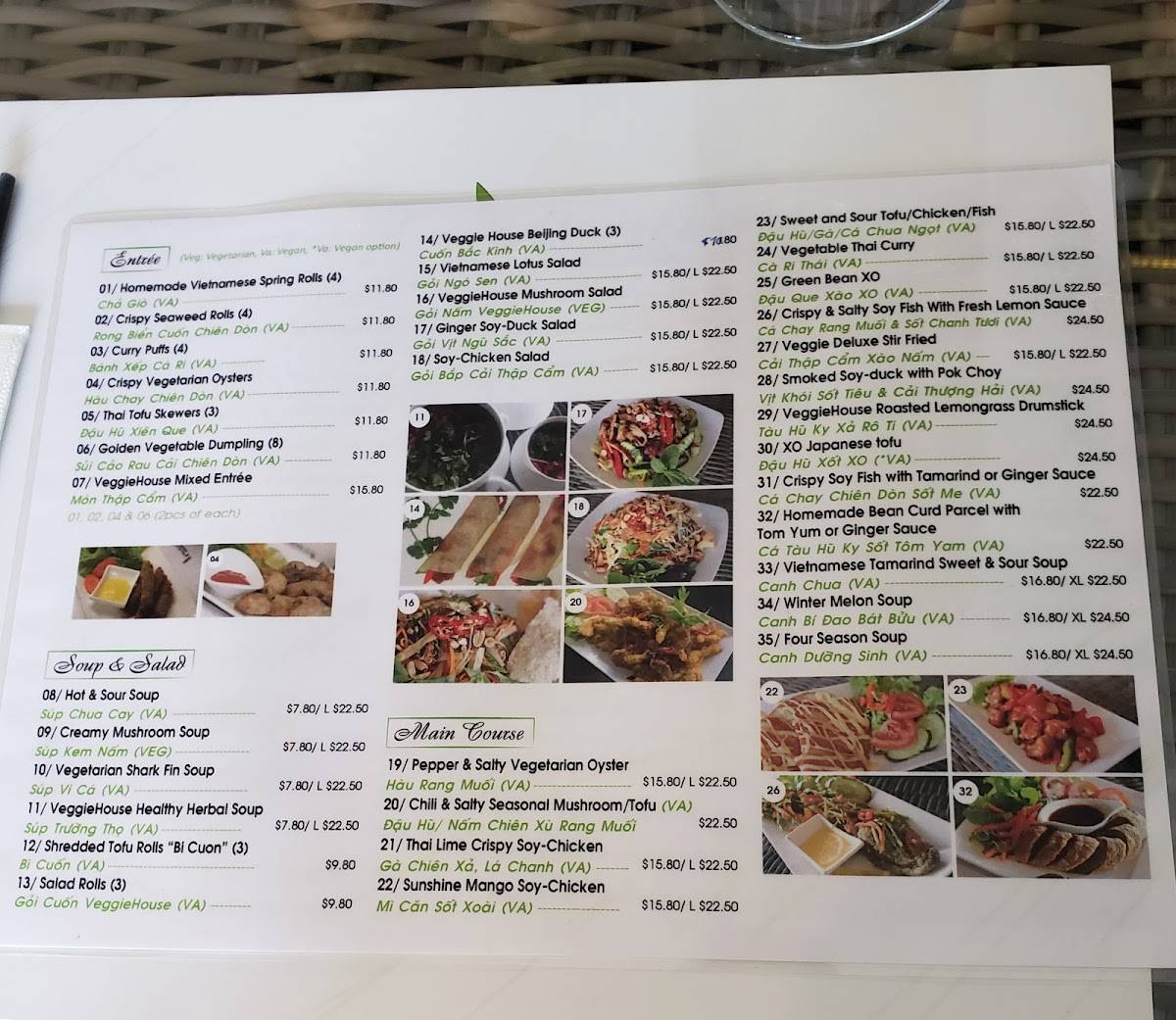 Menu at Veggie House Vegan & Vegetarian Restaurant, Canley Vale