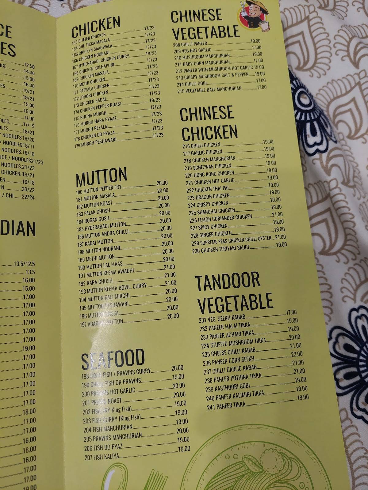 Menu at Village Hub Restaurant, Dubai
