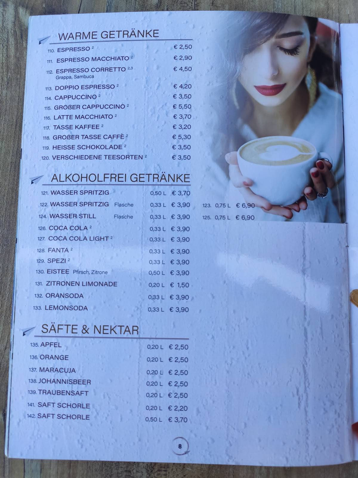 Speisekarte von Restaurant Volare, Beilngries