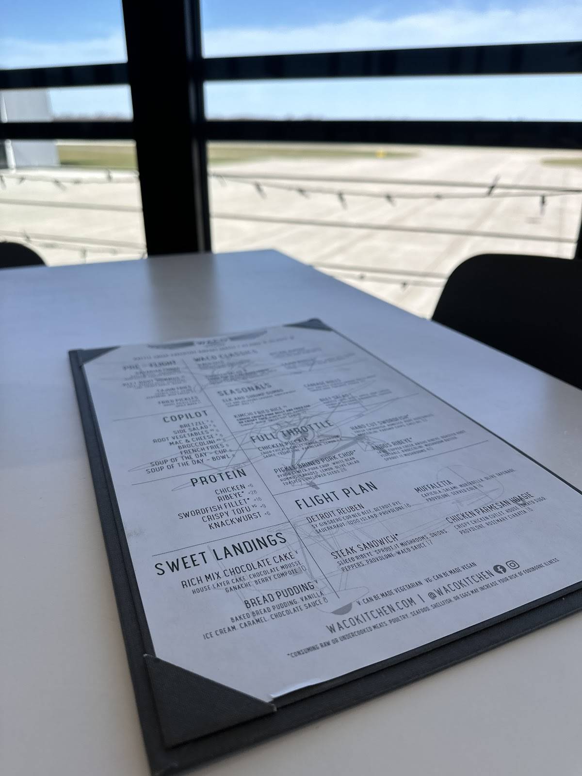 Menu at WACO Kitchen restaurant, Battle Creek