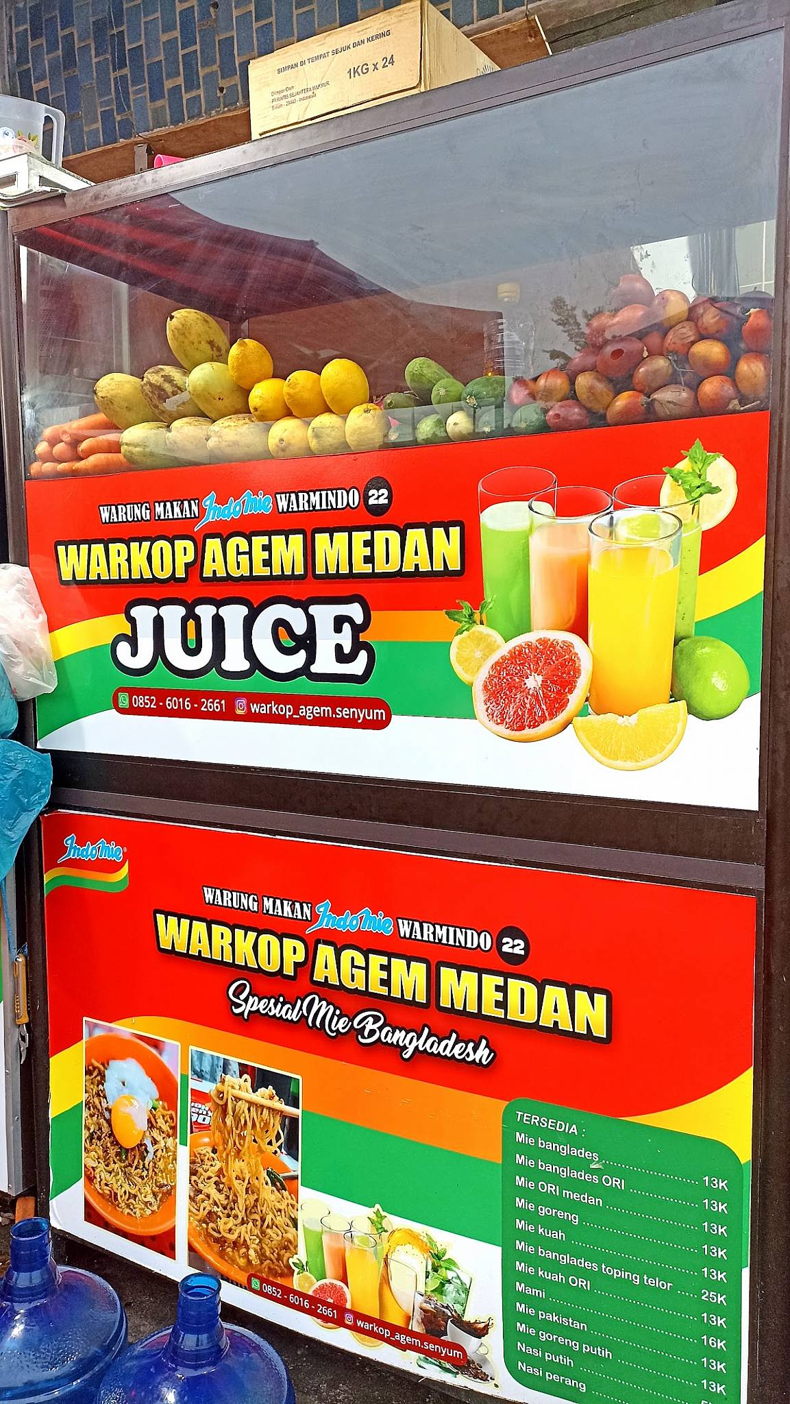 Menu at Warkop Agem Medan Spesial Mie Bangladesh Cabang Batam ...