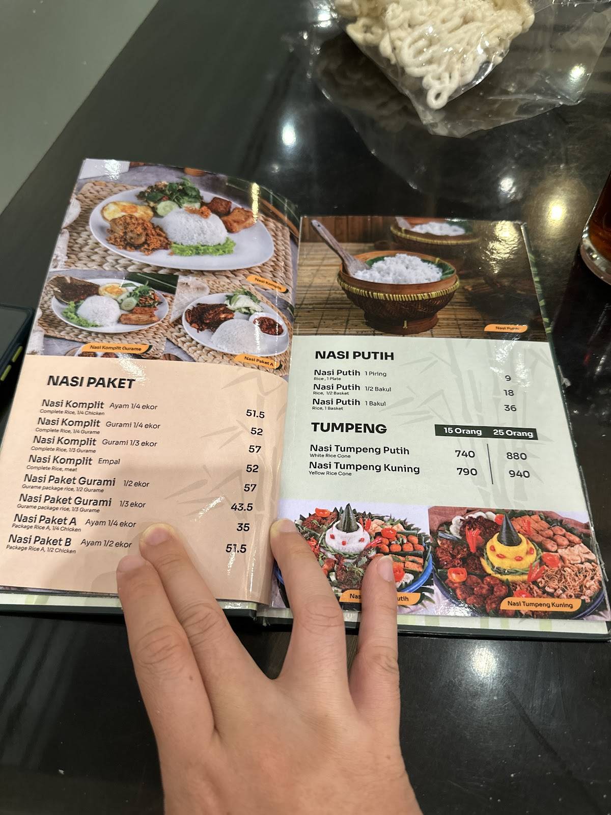 Menu at Warung Lesehan Segoro Madu restaurant, Gresik, Jl. Veteran No.231
