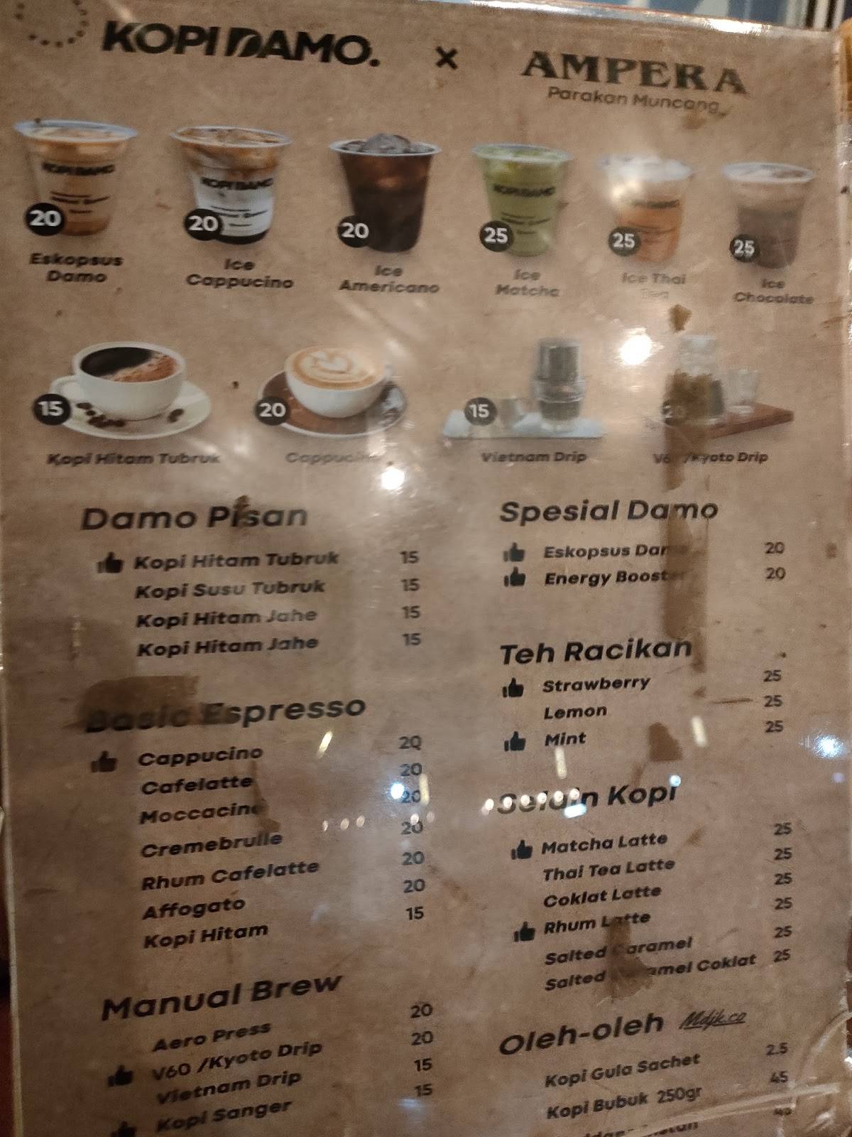Menu at Warung Nasi Ampera Paramount Cicalengka restaurant, Indonesia ...