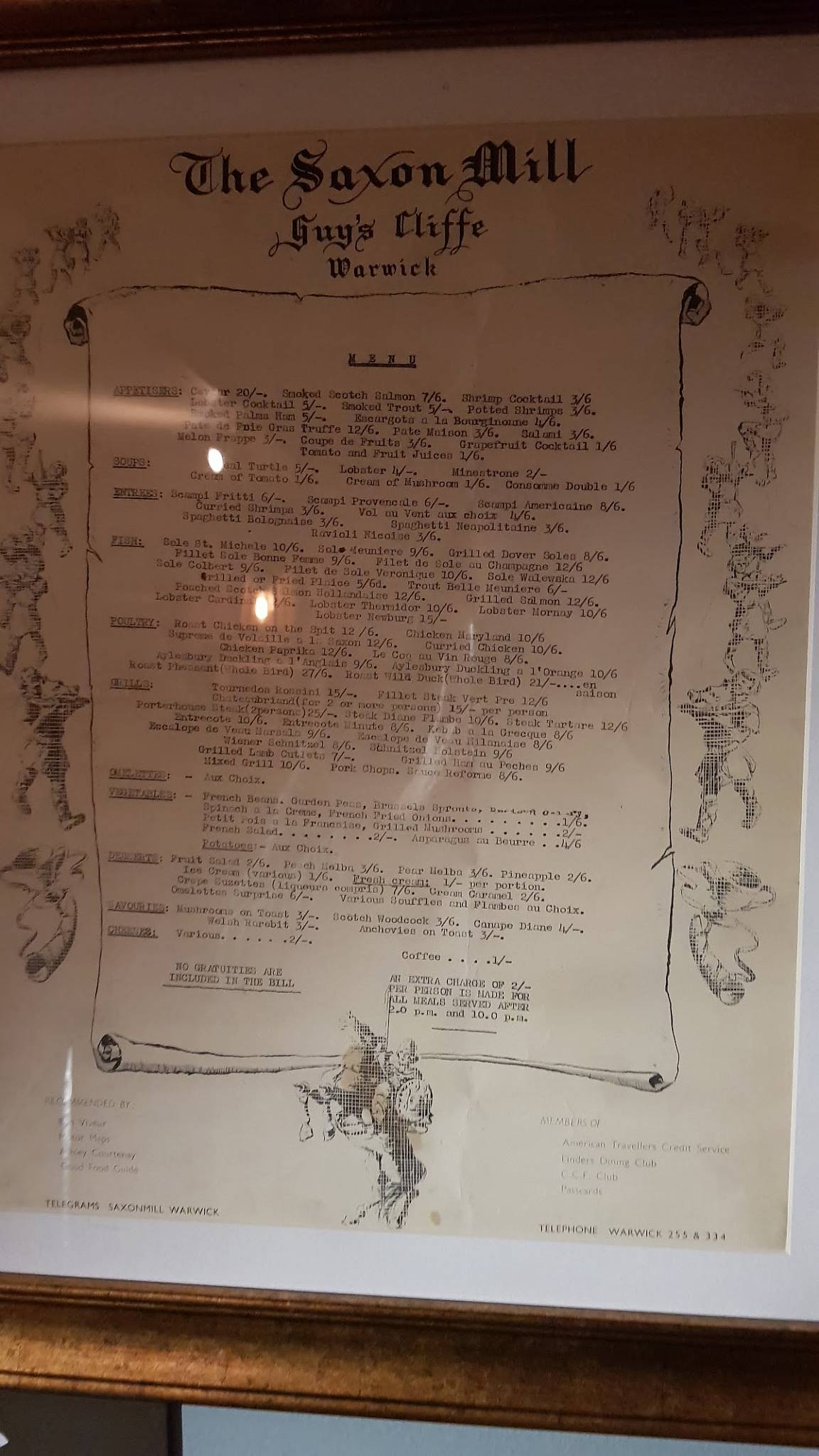Menu at Saxon Mill Warwick pub & bar, Warwick
