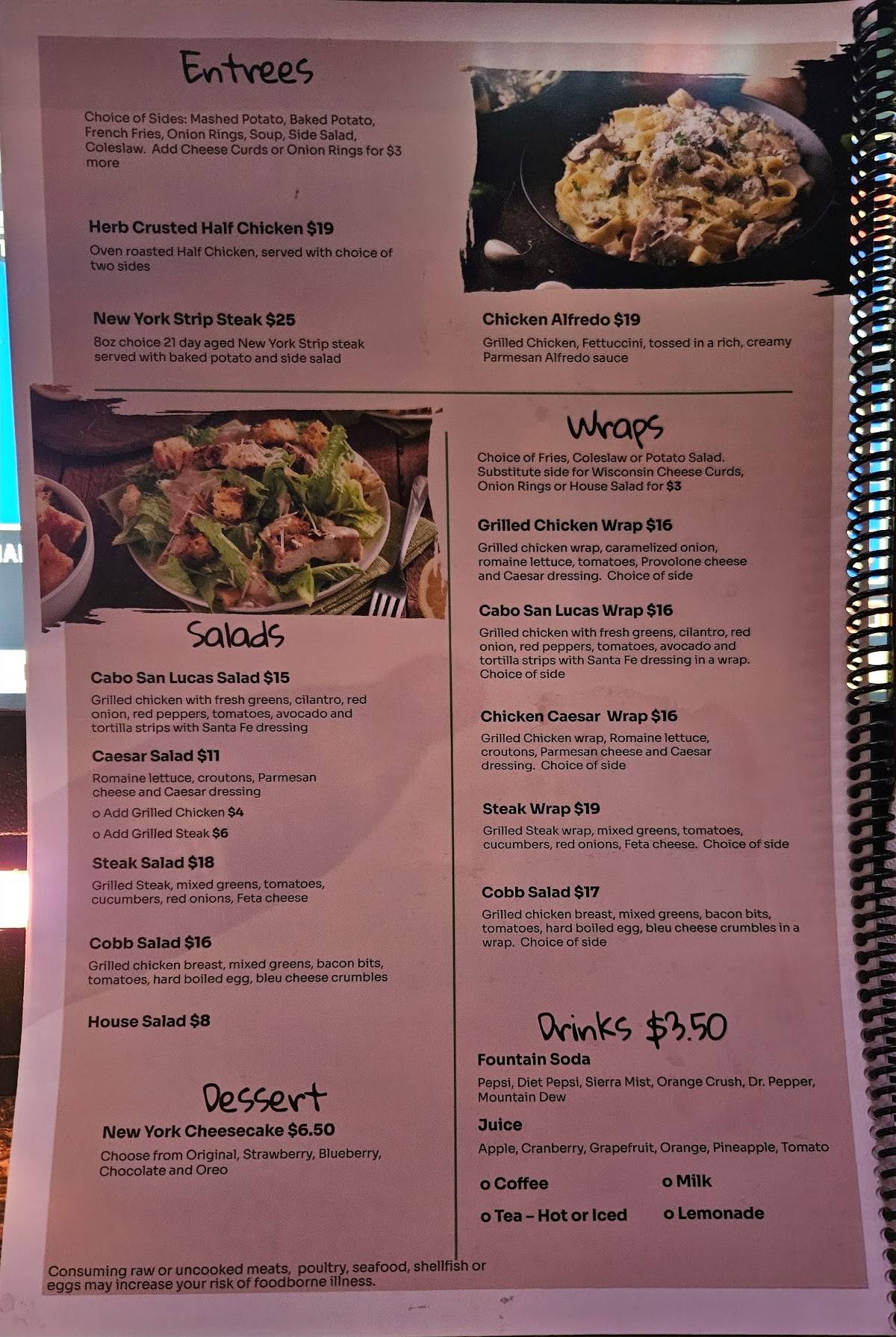 Menu at Wedgies Sports Bar & Grill, Mesquite