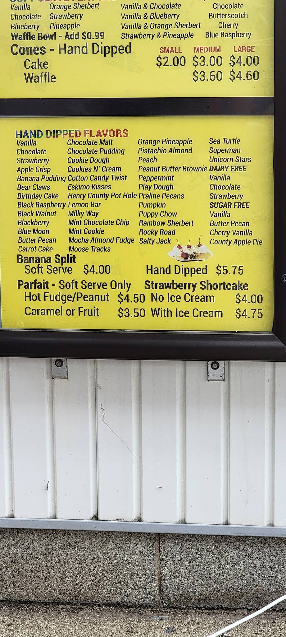 Menu at Weenee World fast food, New Castle
