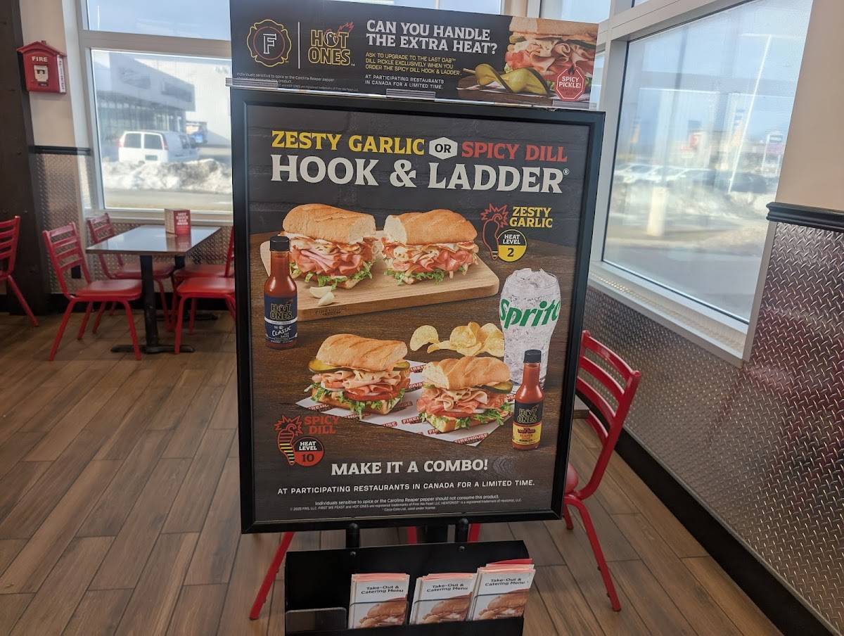 Menu au Firehouse Subs Welland restaurant, Welland