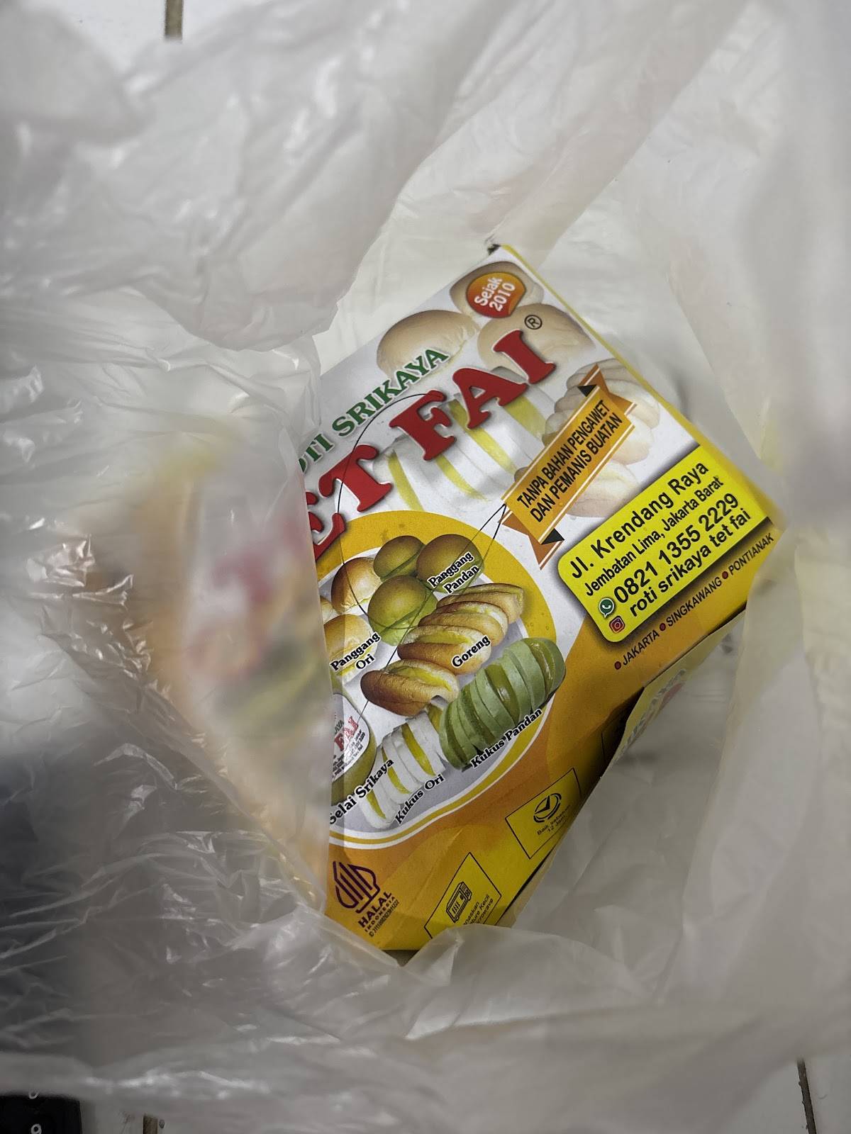 Carta de Roti Srikaya Tet Fai, West Jakarta, Jl. Krendang Raya No.39 A