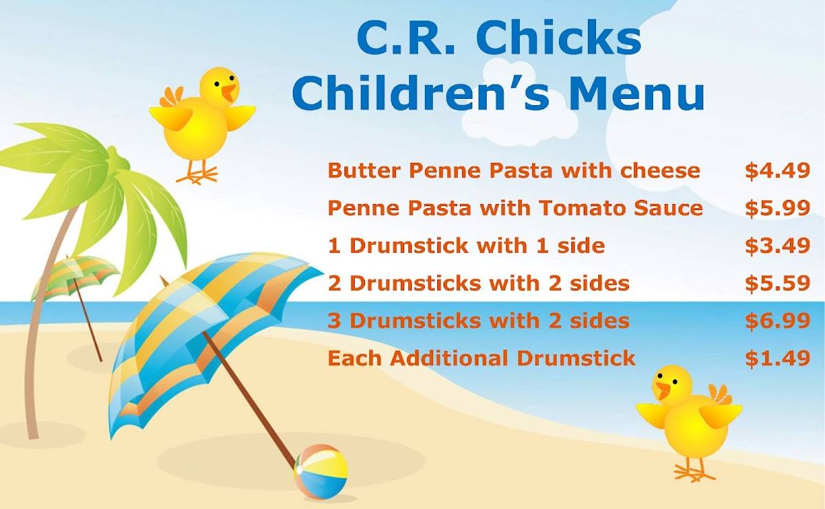 Menu at C.R. Chicks (Village Blvd.) restaurant, West Palm Beach
